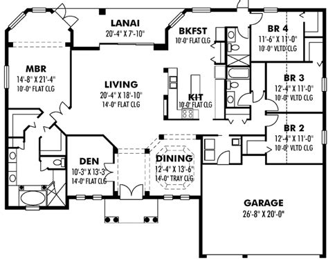 Bedroom Bath House Floor Plans Floorplans Click