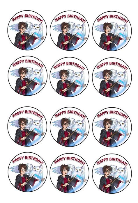 Harry Potter Cupcake Toppers Printable Printable Word Searches