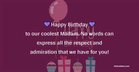 20 Heart Touching Birthday Wishes For Madam In October 2024