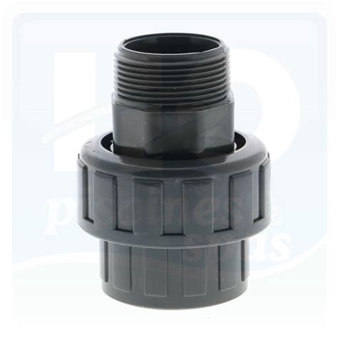 Raccord union PVC 3 pièces vissé 1 1 2 mâle collé diamètre 50 mm
