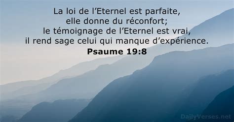 8 Juin 2023 Verset Biblique Du Jour Psaume 19 8 DailyVerses Net