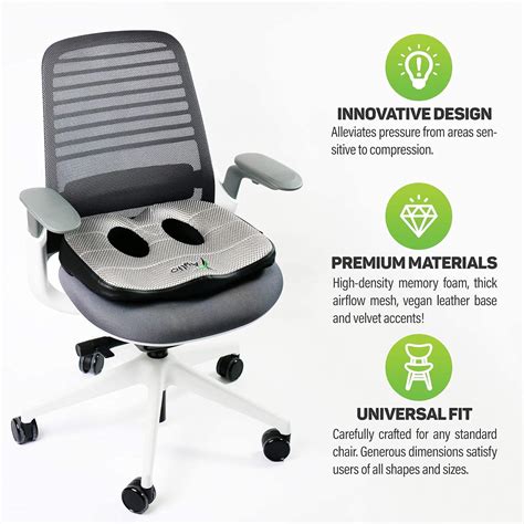 Aylio Socket Seat Cushion Pain Relief Posture Support Memory Foam