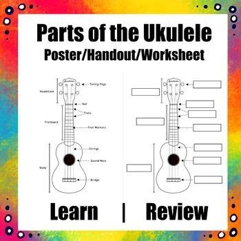 Parts Of The Ukulele Handout With Bonus Fill In The Blanks Activity