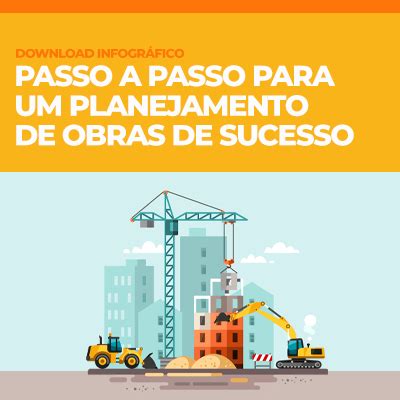 Infográfico Passo a passo do Planejamento de Obra