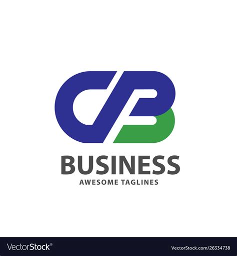 Cb Letter Royalty Free Vector Image Vectorstock