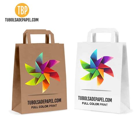 Bolsas De Papel Asa Plana Todo Color Tu Bolsa De Papel