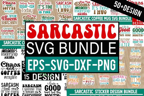 Sarcastic Mega Svg Bundle Graphic By Svg Print Design Creative Fabrica