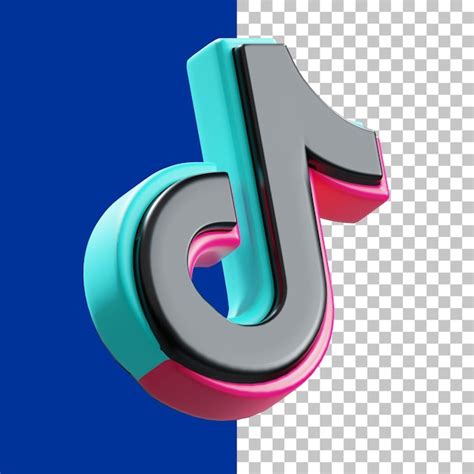 Imagen De Renderizado De Icono 3d Del Logotipo De Tiktok Archivo PSD