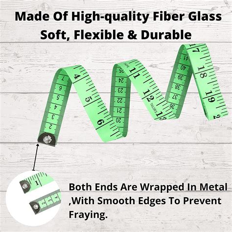 HANSMAYA Cinta métrica flexible paquete de 2 cinta métrica y estándar