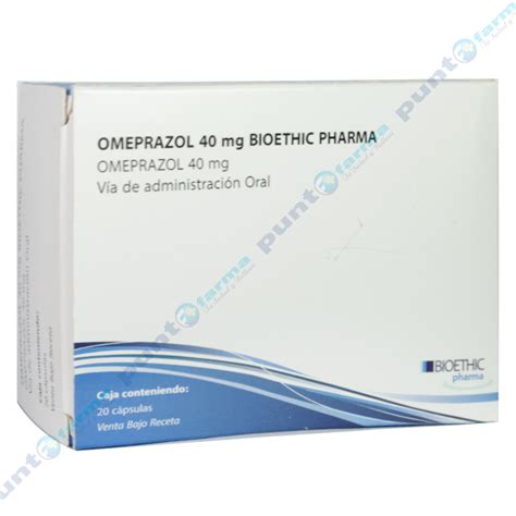 Omeprazol 40mg Caja de 20 cápsulas Punto Farma