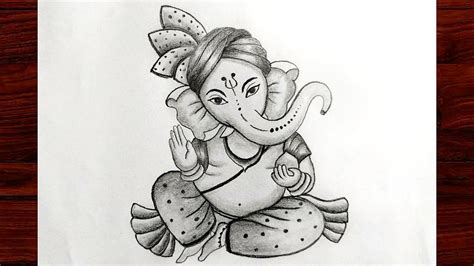 Lord Ganesh Drawing Easy Ganesh Chaturthi Special Drawing Ganesh Pencil