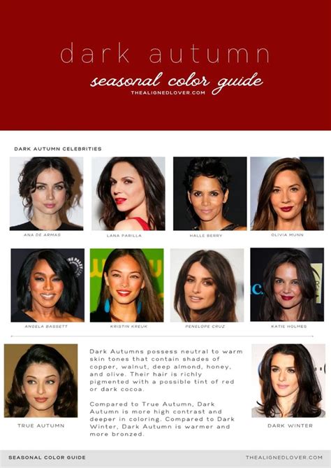 The Dark Autumn Color Guide For Women With Different Shades And Hair