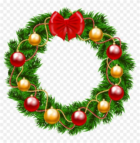 Christmas Clip Art Wreath Clipart Christmas Wreath Png Clipart Free