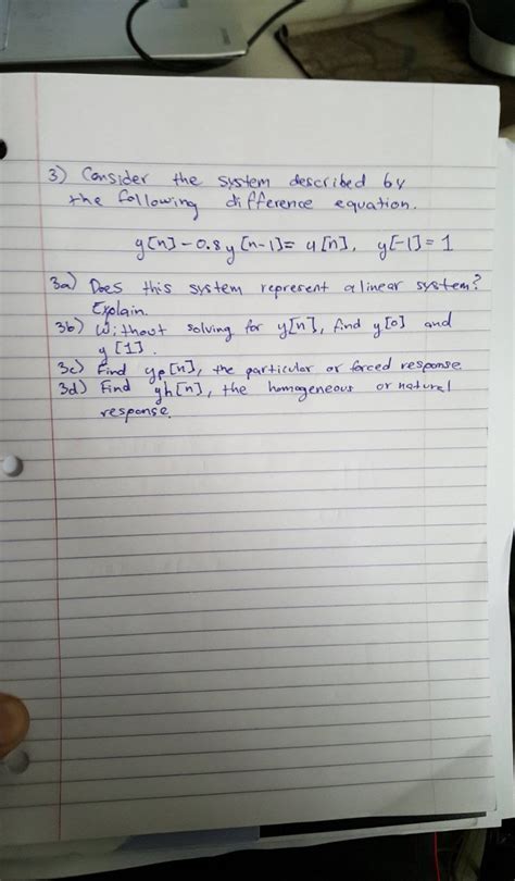 solved consider the system described by the following