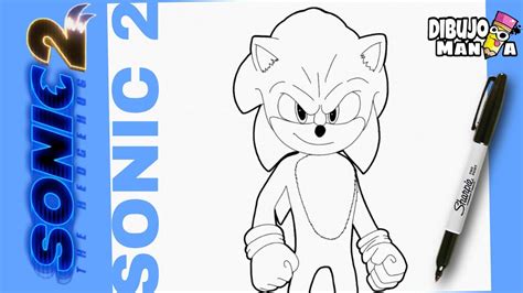 COMO DIBUJAR AL NUEVO SONIC 2 MOVIE 2022 How To Draw Sonic The