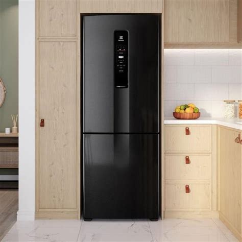 Refrigerador Electrolux Frost Free Inverse 490L IB54B Preta Geladeira