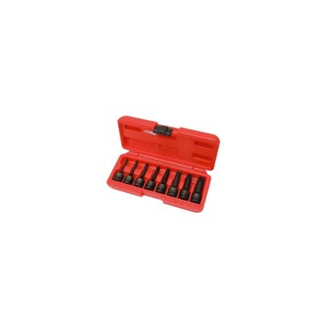 Millmatpro Coffret de 8 douilles à choc torx Outillages a main