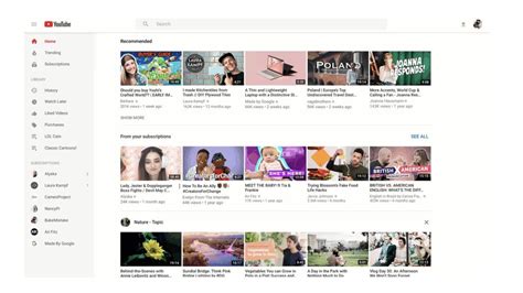 La page d accueil de YouTube évolue RTBF Actus