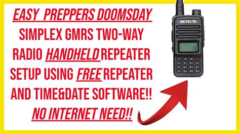 EASY Simplex GMRS Two Way Radio Handheld Repeater Setup Free Repeater