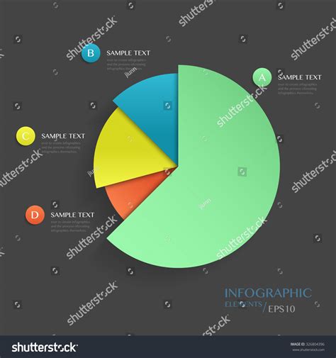 Modern Vector Abstract Pie Chart Infographic Stock Vector Royalty Free