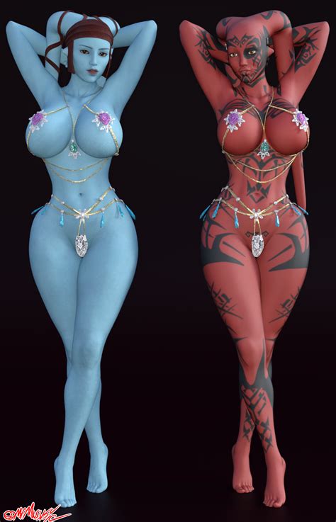 Rule 34 2girls 3d Aayla Secura Alien Alien Girl Amber Eyes Ass Athletic Athletic Female Big