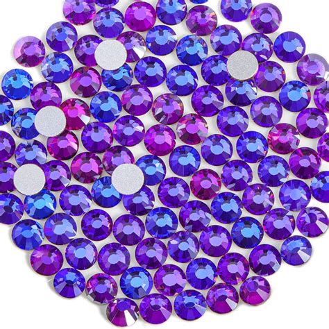 Amazon Beadsland 1440pcs Flat Back Crystal Rhinestones Round Gems