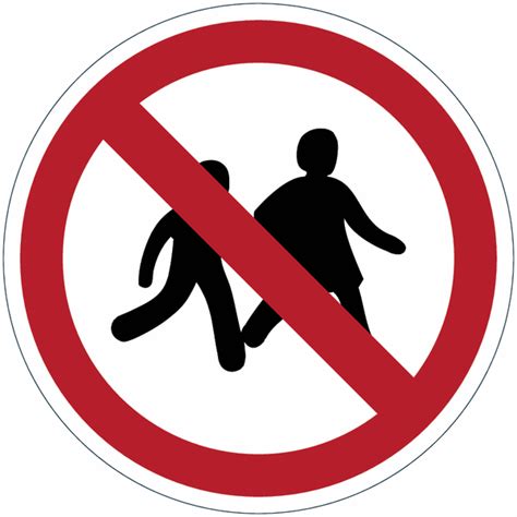 Verbodsborden En Stickers Iso Verboden Voor Kinderen P