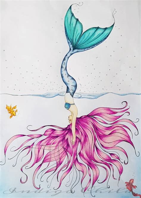 Pictures Of Mermaids Drawing At PaintingValley Explore Collection