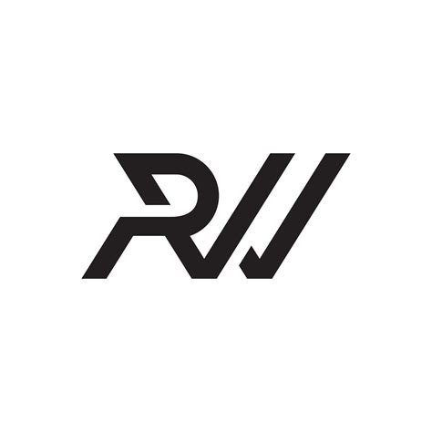 Logotipo De Monograma De Letra Rw 17583428 Vector En Vecteezy