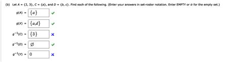 solved b let a 2 3 c a and d b c find each of the following enter your answers in