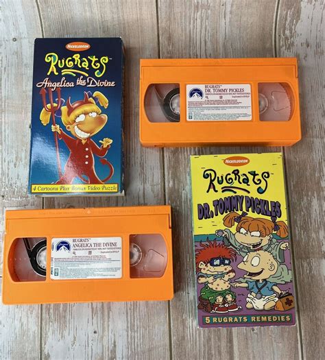 Nickelodeon Rugrats Vhs Pack Angelica The Divine And Dr Tommy