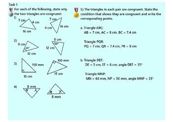 Congruent Triangles Maths Gcse Powerpoint Lesson By Genmaths Tpt