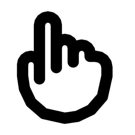 Line 2 Pointer Hand Vector SVG Icon SVG Repo