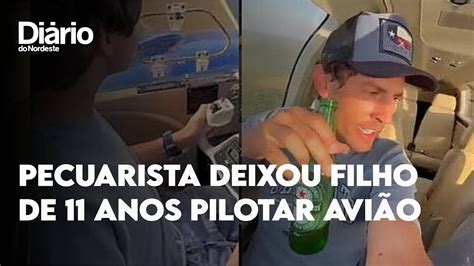 Pecuarista morto em avião filmou filho de 11 anos pilotando aeronave