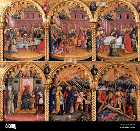 Detail Passion Polyptych Between 1430 And 1435 Antonio Vivarini