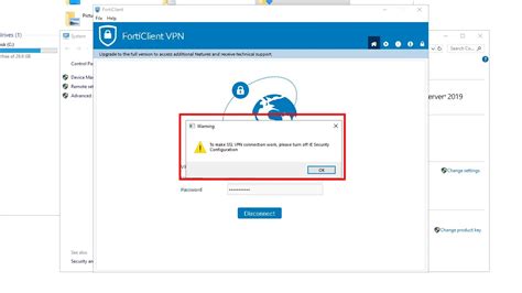 to make ssl vpn connection work please turn off ie security configuration vetechno vetechno