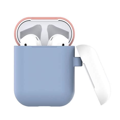 Devia Naked Silicone Case Suit For Airpods Pink Blue Shopee