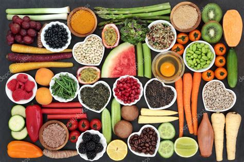 Alimentos saludables para el concepto de alimentación limpia