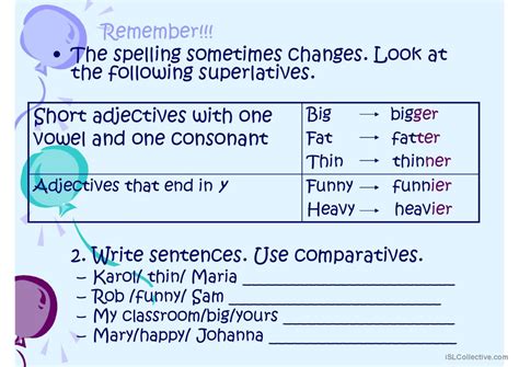 Comparative And Superlative English ESL Powerpoints