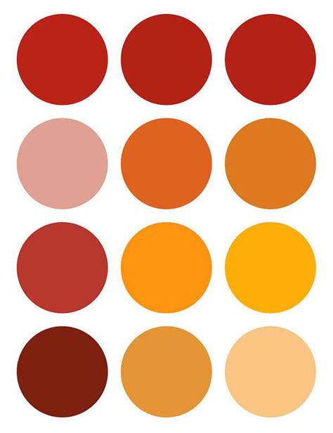 Saffron Colors Poster By Frank Tschakert Red Colour Palette Orange