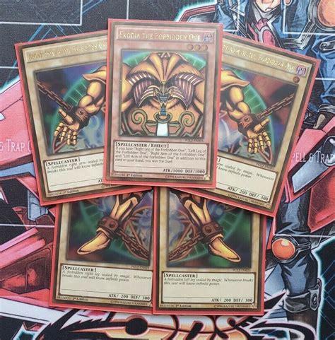 Mavin Yugioh Exodia The Forbidden One Full Set Pgl St Gold Rare