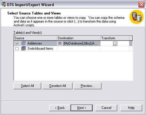 Sql Server Dts