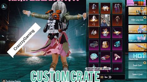Custom Crate New Pubg Elf Set Spend Uc Youtube