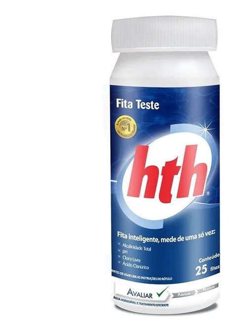 Fita Teste Hth Piscinas Alcalinida Ph Cloro Cido Cian Rico Mercadolivre