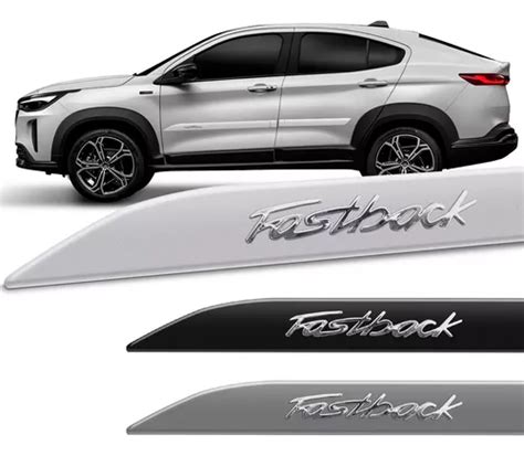 Jogo Friso Lateral Fastback A Cor Original Alto Relevo Frete Gr Tis