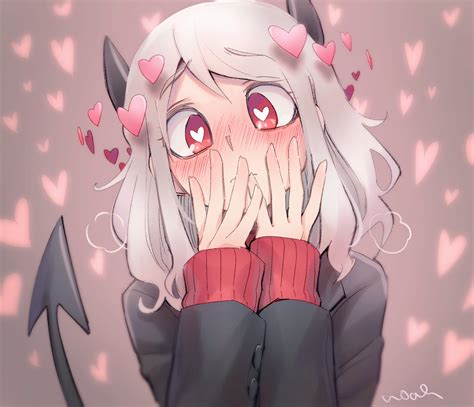Anime Girl With Heart Eyes