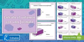 Ficha De Actividad Por Niveles Calcular Y Comparar El Volumen De Cubos Y
