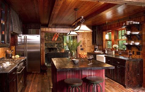 Warm Cozy Rustic Kitchen Designs For Your Cabin