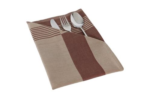 Damast Tafelkleed 220x220cm Lineair Bruin De Witte Lietaer Bol