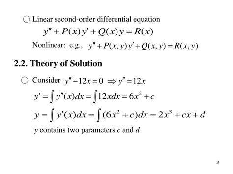 ppt chapter 2 second order differential equations powerpoint presentation id 4495582